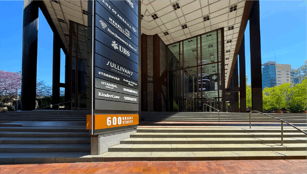 US Steel Tower Pylon Sign - Kolano Design